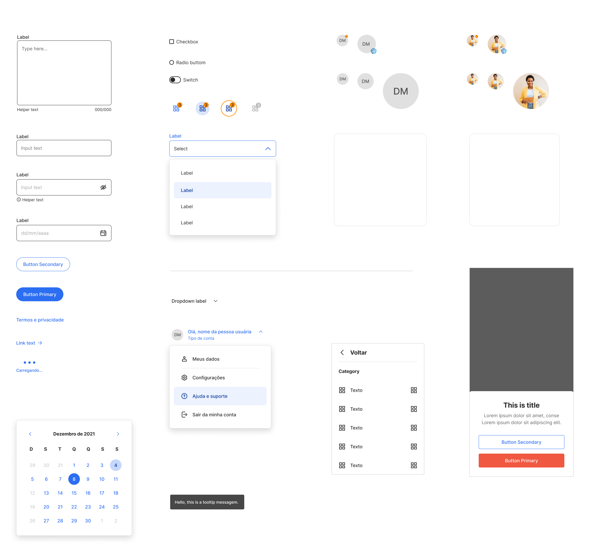 Tempo Design system – Alyson Lopes